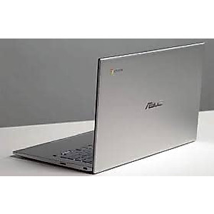 ASUS Newest 14" FHD Chromebook Laptop, Intel Core m3-8100Y(up to 3.4 GHz), 320GB Space(64GB eMMC+256GB Card), 8GB RAM, Webcam, WiFi, USB, Bluetooth, Backlit Keyboard, Chrome OS, Silver+JVQ MP