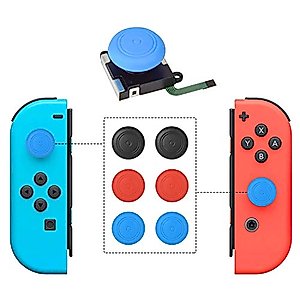 Assenic Joystick Replacement for Nintendo Switch Joycon, Joy con Drift Repair Kit. NS Joy-Con & Switch Lite Controller Analog Thumb Stick Parts, with Full Repair Tool（2 Pack）.
