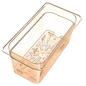 Carlisle FoodService Products 3087013 StorPlus High Heat Drain Shelf, Third Size, Amber