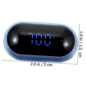 FRCOLOR 3pcs Aquarium Thermometer Tank Water Saltwater Aquarium Fish Aquarium Small Fish Tank Small Digital Turtle Accessories Aquarium Accessories Digital Aquarium High Precision Abs Led