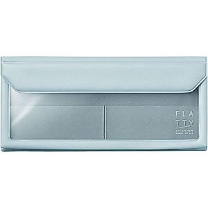 キングジム(Kingjim) KING JIM Flatty 5358 Bag-in-Bag Case, Pen Case Size, Blue-Gray