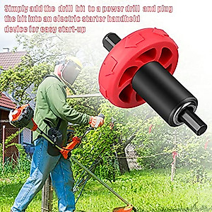 Electric Engine Drill Bit Adapter Jump Start Electric Engine Adapter with Storage Bag Safety Buckle for Plug Button Other Handheld Equipment Automotive Accessories Replacement Parts (3)