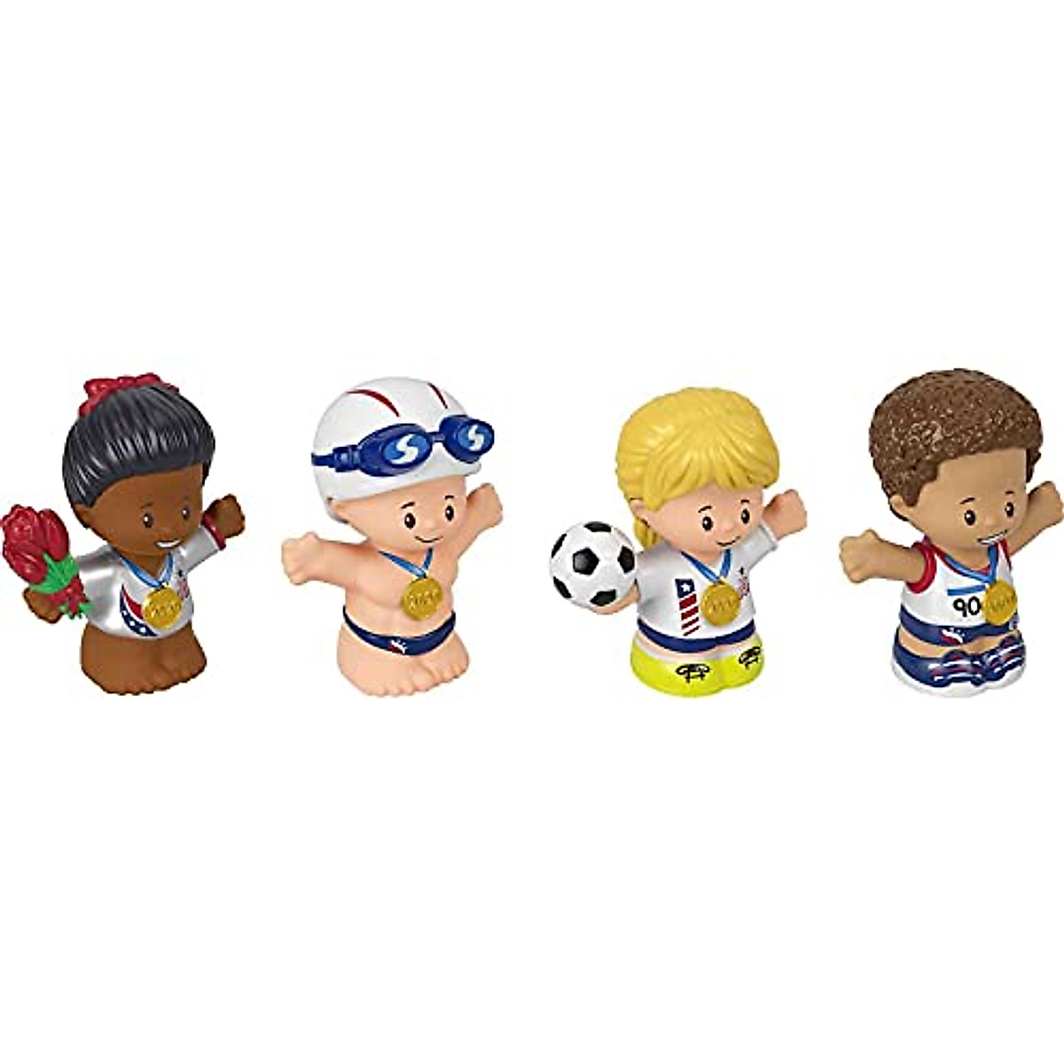 Fisher-Price Little People Collector Team USA Classic Figure Set, 4 Athlete Figures in a giftable Package for Sports Fans Ages 1-101 Years