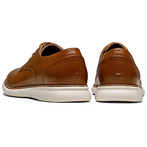 Jousen Men's Brown Dress Shoes Formal Lace Up Casual Dress Shoes for Men Oxfords Shoes (AMY733 Yellow Brown 10)