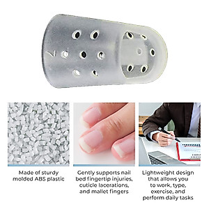 STAX Finger Splint Kits - Hand Injury Support Splints, For Mallet Finger and Nail Bed Fingertip Injuries, Durable ABS Plastic Splinting, 8 Assorted Size Options, Clear, by BraceOn