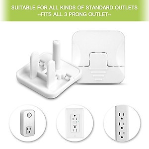 Outlet Covers Baby Proofing with Hidden Pull Handle (50 Pack) Plug Covers Prevent Electric Shock from the Source of the Outlet Plug Child Proof Outlet Covers 3-Prong Child Outlet Protectors Outlet Cap