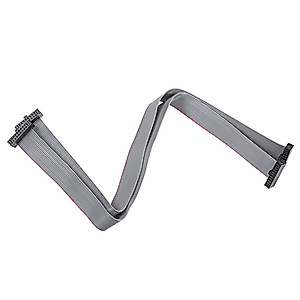 uxcell IDC 16 Pins Connector Flat Ribbon Cable Female Connector Length 20cm 1.27mm Pitch,2pcs