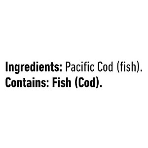 Amazon Fresh Brand, Wild Caught Pacific Cod Skinless Fillet Portions, Frozen, Sustainably Sourced, Phosphate Free, 1 Lb