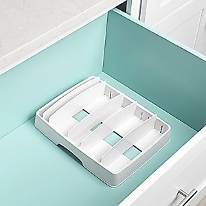 YouCopia StoraLid Food Container Lid Organizer, Large, Granite