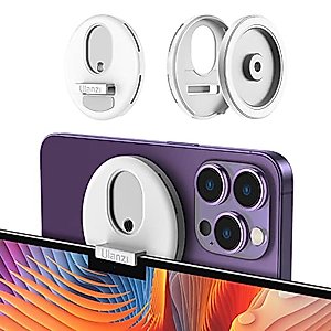 ULANZI MK-01 Continuity Camera Mount for MacBook, iPhone Camera Mount Compatible with MagSafe for iPhone 14/13/12, Magnetic Phone Webcam Mount with Desk View Support iOS 16 + & MacOS Ventura