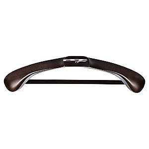NAKATA HANGER: Made in Japan Wooden Men's Suit Hanger with a Felt bar Smoked Brown AUT-05SM(w:430)