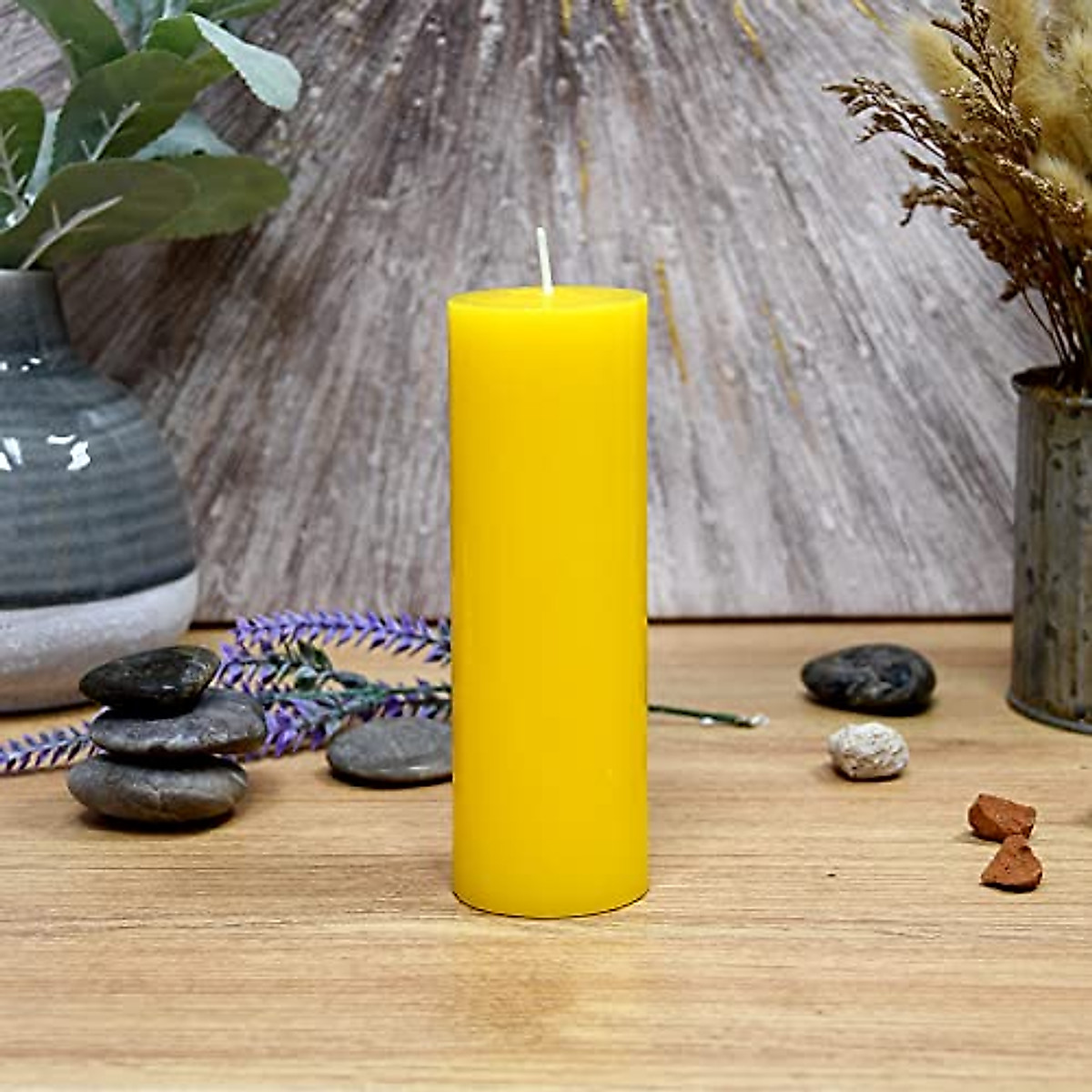 Zest Candle Pillar Candle, 2 by 6-Inch, Yellow