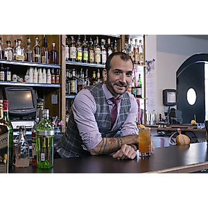 Crafthouse by Fortessa Professional Barware by Charles Joly, Etched Schott Zwiesel Tritan 16.2 oz Iced Beverage, Longdrink, Collins Barware/Cocktail Glass, Set of 4