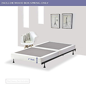 Mattress Solution Fully Assembled Low Profile Split Wood Traditional Boxspring/Foundation, Queen, Tomorrow Dream Collection