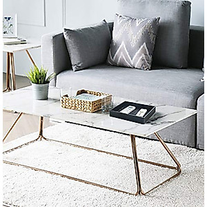 Gurfuy Rectangular Faux Leather Small Serving Tray 10" x 8" Modern Elegant Decorative Tray for Coffee Table Jewelry Perfume Organizer Living Dining Room Coffee Table Bathroom Office (Black)