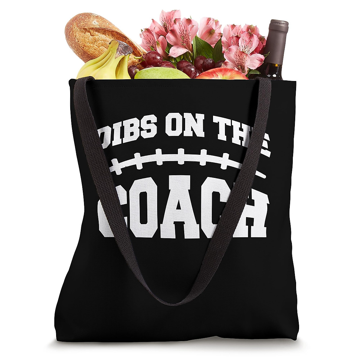 Football Coach Girlfriend Dibs On The Coach Tote Bag