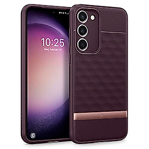 Caseology Parallax Designed for Samsung Galaxy S23 Case 5G (2023) [Military Grade Drop Tested] - Burgundy
