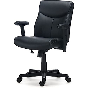 Staples Traymore Luxura Managers Chair, Black (53245)