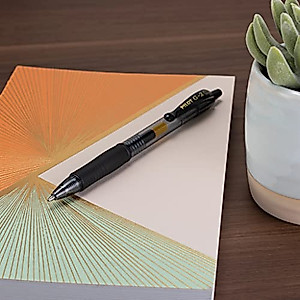 PILOT G2 Premium Refillable & Retractable Rolling Ball Gel Pens, Bold Point, Black Ink, 4-Pack (31254)