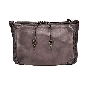 Lady Conceal Concealed Carry Locking Crossbody Amelia for an Extra-Small Framed Handgun (Gray)