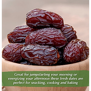 NUTS U.S. - Natural Medjool Dates | Grown In California Desert | Juicy and Sweet | No Added Sugar and Preservatives | Chewy Texture and No Ugly Dates | All Natural Dates!!! (2 LBS)