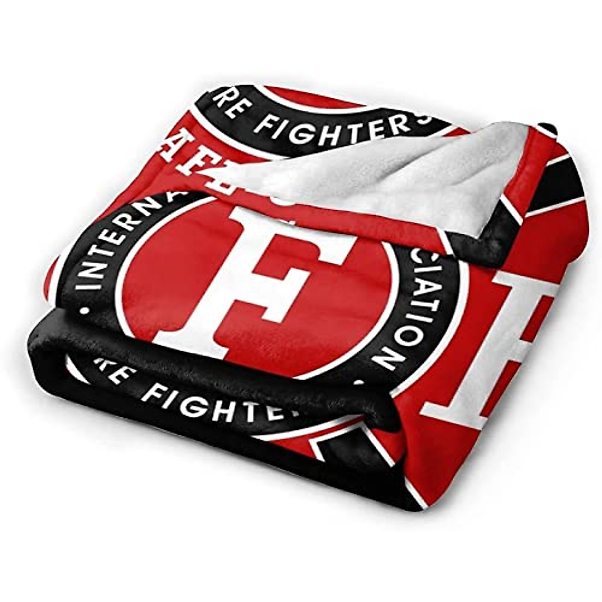 International Association of Firefighters Iaff Ultra Blankets Flannel Fleece Blanket Soft Lightweight Plush Christmas Throw Blankets for Women Men Kid Warm Cozy Microfiber Blankets for Couch Bed Sofa