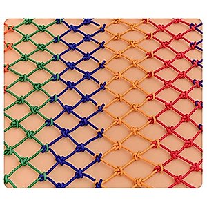 MAGFYLY Banister Guard net Child Safety nets, Rope Thickness 6mm, 5cm mesh, Playground Play net Children's Stairs Anti-Fall net Isolation net Garden Plant Fence Cargo Network (Size : 33M)