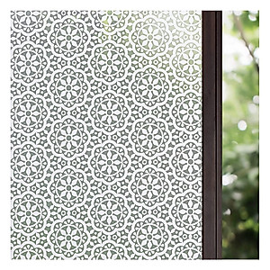 Privacy Window Film Frosted Window Film Privacy Stained Glass Film Decor Opaque Static Cling Self Adhesive Vinyl Window Door Sticker for Home Office Stained Glass Window Film (Size : 30x200cm)