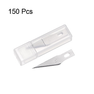 HARFINGTON 60pcs Exacto Knife Blades #11 Hobby Knife Replacement Blades Spare Precision Exacto Blades Hobby Knife Blade Refills for DIY, Art, Cutting, Carving, Scrapbooking, Stencil