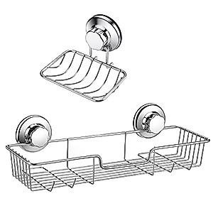 iPEGTOP Suction Shower Caddy and Soap Dish