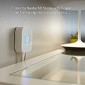 Philips Hue 2-Pack White A19 Dimmable Smart Bulb Starter Kit with Hub (Voice Compatible with Amazon Alexa, Apple Homekit and Google Home), 9.5W