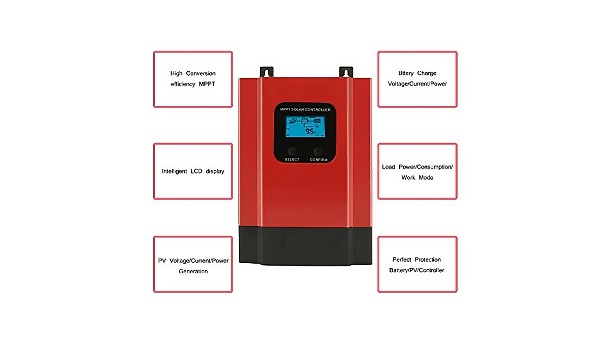 High-Efficiency PowMr 40A Solar Charge Controller
