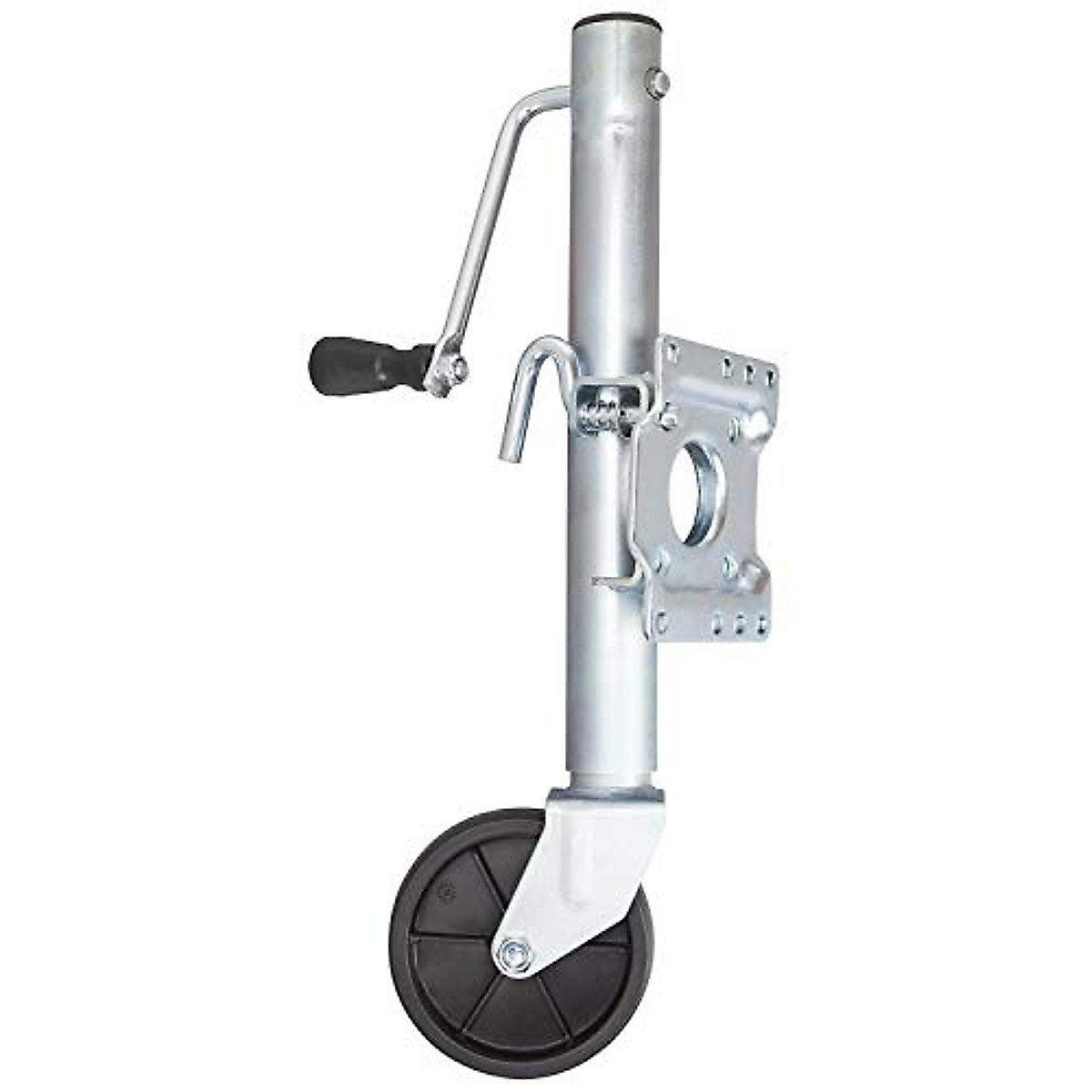 ROAD DAWG Boat Trailer Jack with Single Wheel 6 Inch,1000 Lbs Capacity Swing-Back Bolt-On Heavy Duty Swivel Tongue Trailer Jack,ATR39001MB