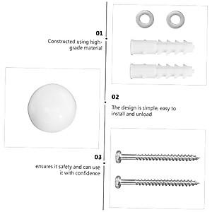 Uonlytech 4 Sets Toilet Decorative Cap Screws for Plastic Universal Lids Toilet Seat Hinge Toilet Screws Brass Closet Bolts Toilet Accessories Toilet Installation Anchor Screw Toilet Bolts