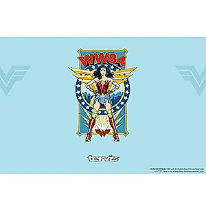 Tervis DC Comics - Wonder Woman - Retro Triple Walled Insulated Tumbler Travel Cup Keeps Drinks Cold & Hot, 30oz, Stainless Steel