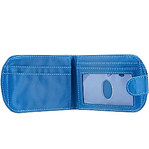 Big Skinny Women's Taxicat Bi-Fold Slim Wallet, Holds Up to 25 Cards, Ocean Blue