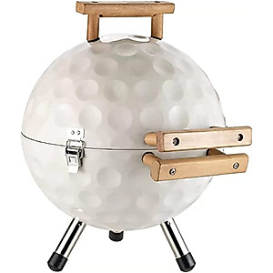 BBQ Grill Outdoor Charcoal grills Portable Charcoal Football-Shaped Oven Spherical Grill Mini Round Outdoor Charcoal Barbecue Stove Foldable Kebab Stove