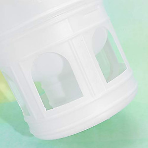 TEHAUX Pigeon Water Feeder, Bird Water Drinker 3L Bird Water Dispenser Automatic Feeder Hanging Water Bottles for Pigeon (White)