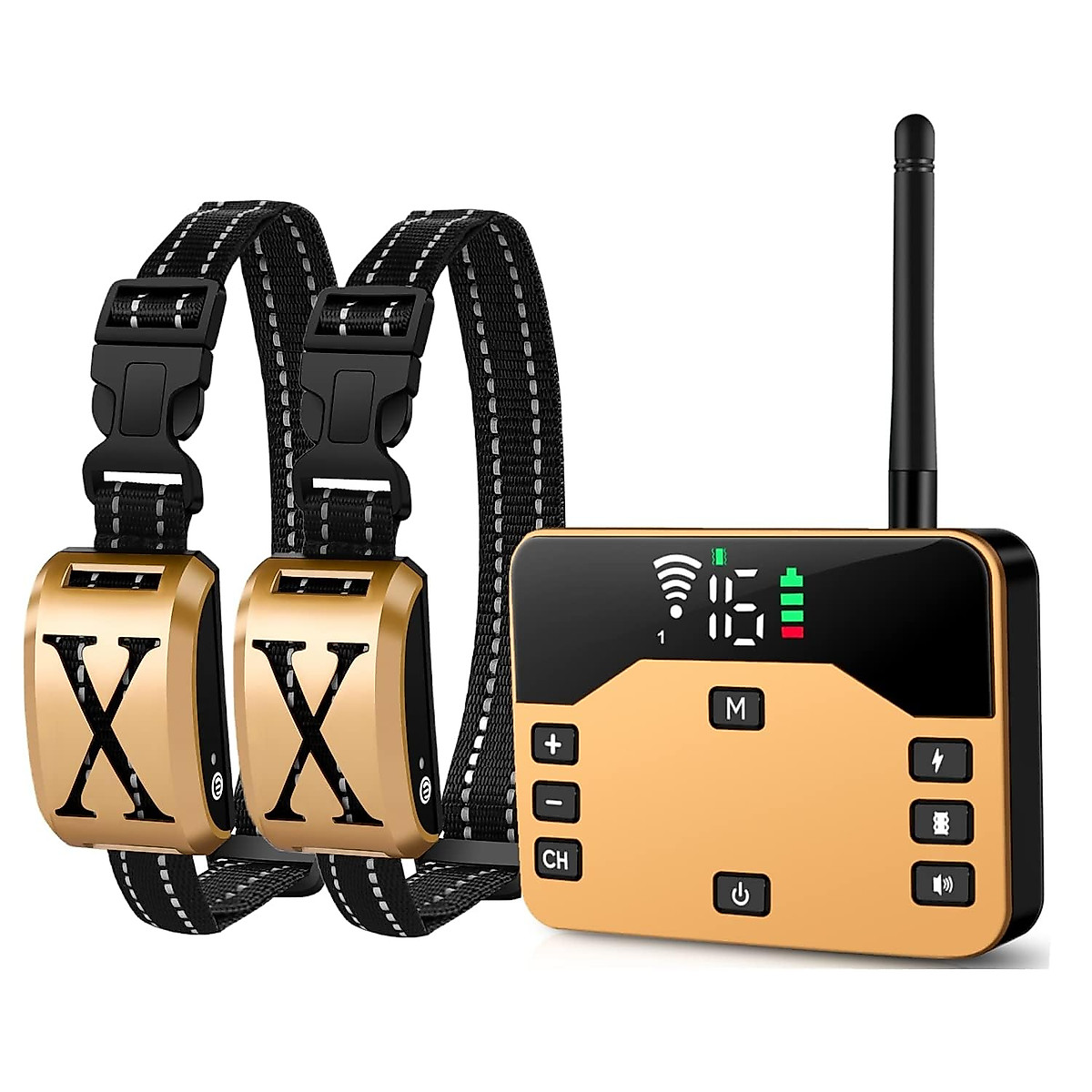 BHCEY Wireless Dog Fence，Electric Dog Fence Wireless System & Training Collar,2-in-1 Wireless Safe Dog Boundary,Adjustable Pet Containment Fence System,Rechargeable Collar for Dogs