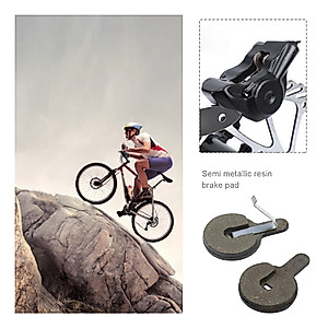SING F LTD 2 Pairs of Resin Semi Metallic Bike Disc Brake Pads Compatible with Shimano SRAM AVID Hayes MX3 MX4 4mm Thickness Mountain Road Bike Cycling Bicycle MTB Disc Brake Pad