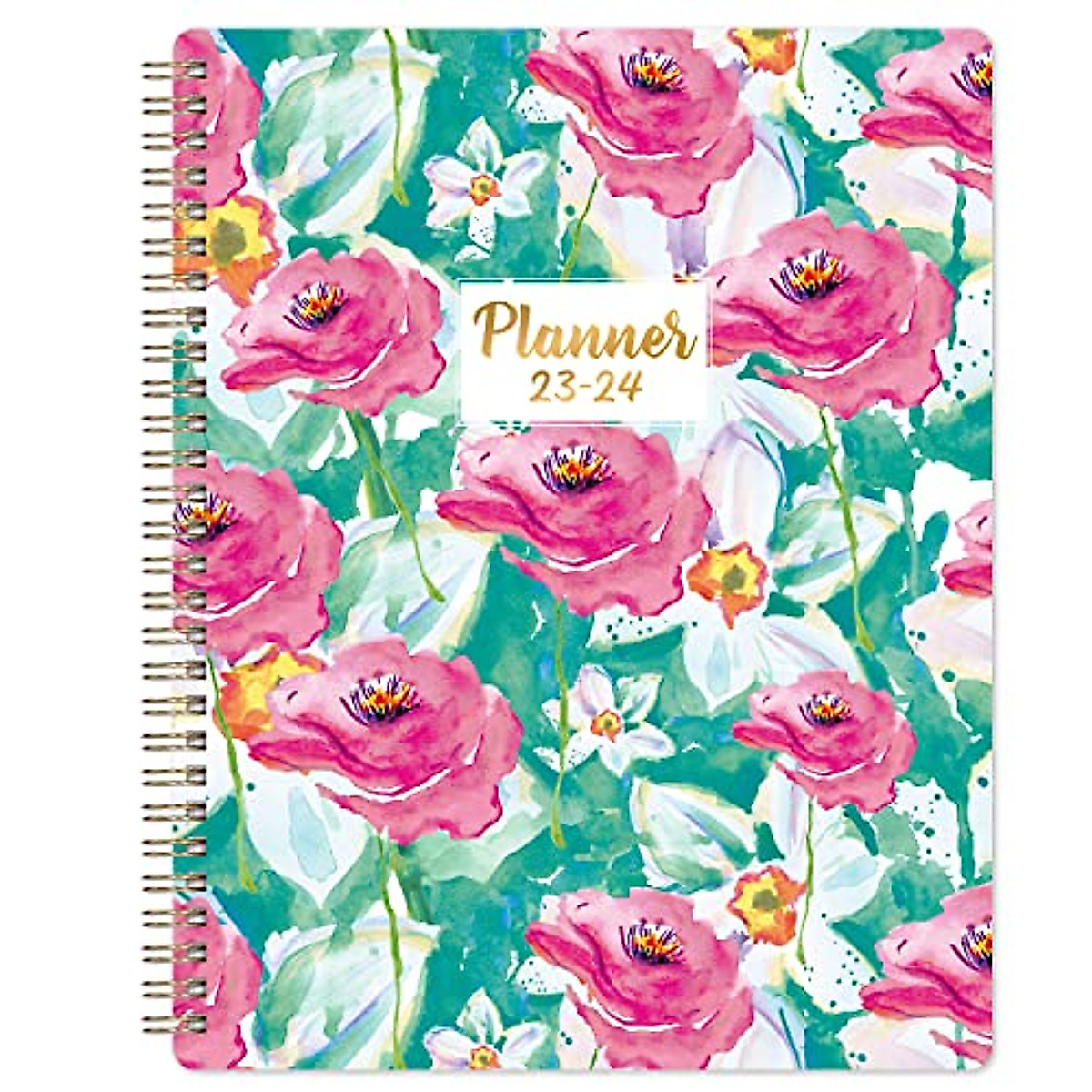 Planner 2023-2024 - July 2023-June 2024, Academic Planner 2023-2024, Weekly & Monthly Planner, 8" x 10", 2023-2024 Planner with Twin-Wire Binding, Thick Paper, Check Boxes, Printed Monthly Tabs,