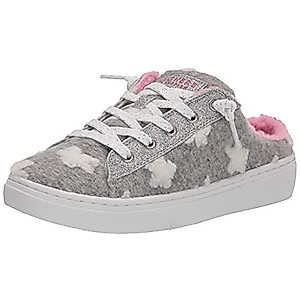 Skechers Kids Girls Street Goldie-Generation Cozy Sneaker, Grey/Pink, 2 Little Kid