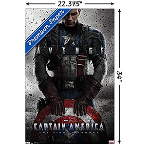 Trends International Marvel - Captain America - The First Avenger - One Sheet Wall Poster, 22.375" x 34", Premium Unframed Version