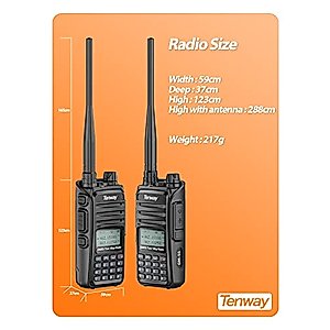 GMRS Radio Handheld GM-55 2pcs 5W Long Range Two Way Radio GMRS Repeater Capable, with NOAA Scanning & Receiving, Display SYNC, for Off Road Overlanding