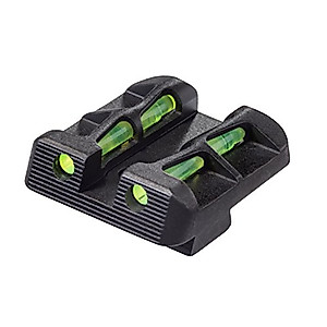 HIVIZ GLLW19 Interchangeable LITEWAVE Rear Handgun Sight for Glock 45 ACP/10mm/45 GAP Green, Red, White