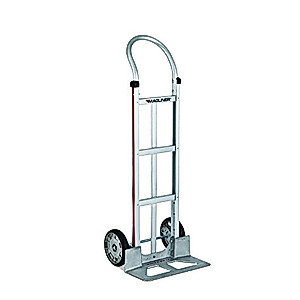 Magliner HMK211UA1 Aluminum Hand Truck, Horizontal Loop Handle, 18" x 7-1/2" Aluminum Diecast Nose Plate, 500 lb Capacity