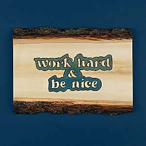 Walnut Hollow Basswood Plank Medium with Live Edge Wood (Pack of 3) - for Wood Burning, Home Décor, and Rustic Weddings