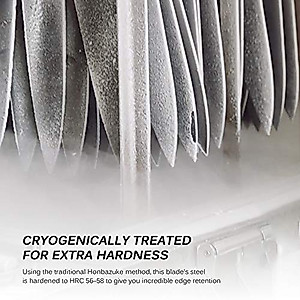 KYOKU 5-Knife Set with Block, 8” Chef Knife + 8” Bread Knife + 6.5” Boning Knife + 5” Utility Knife + 3.5” Paring Knife – Premium Japanese Steel Cutlery Kitchen Knives Set with Wooden Block