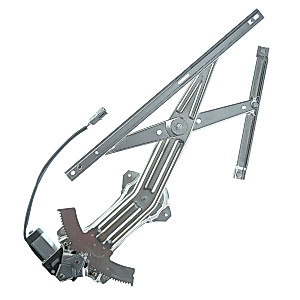 YHTAUTO Front Power Window Regulator Passenger Side with 2-Pin Motor Assembly for Ford Mustang 1994-2004 Convertible/Coupe