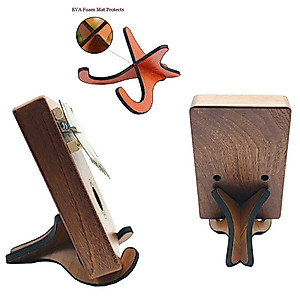 MSDance 17 Keys Kalimba Thumb Piano, Solid Koa Wood Professional Thumb Piano with Waterproof Protective Box,Kalimba stand and Study Instruction,Gift for Beginners Professional (Hand-rest Curve)